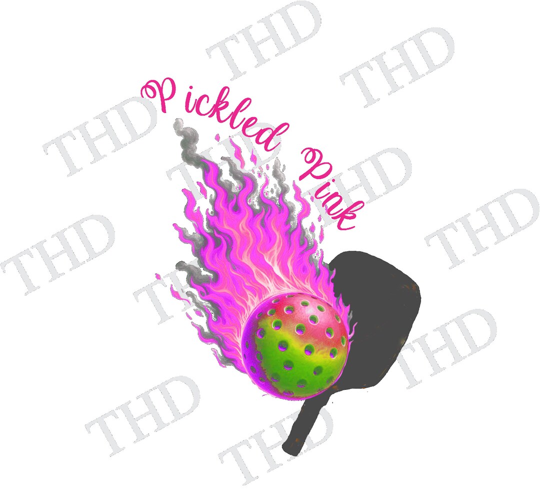 Pink Pickleball Flame Clipart JPG/PNG Sublimación de imagen/Prensa de ...