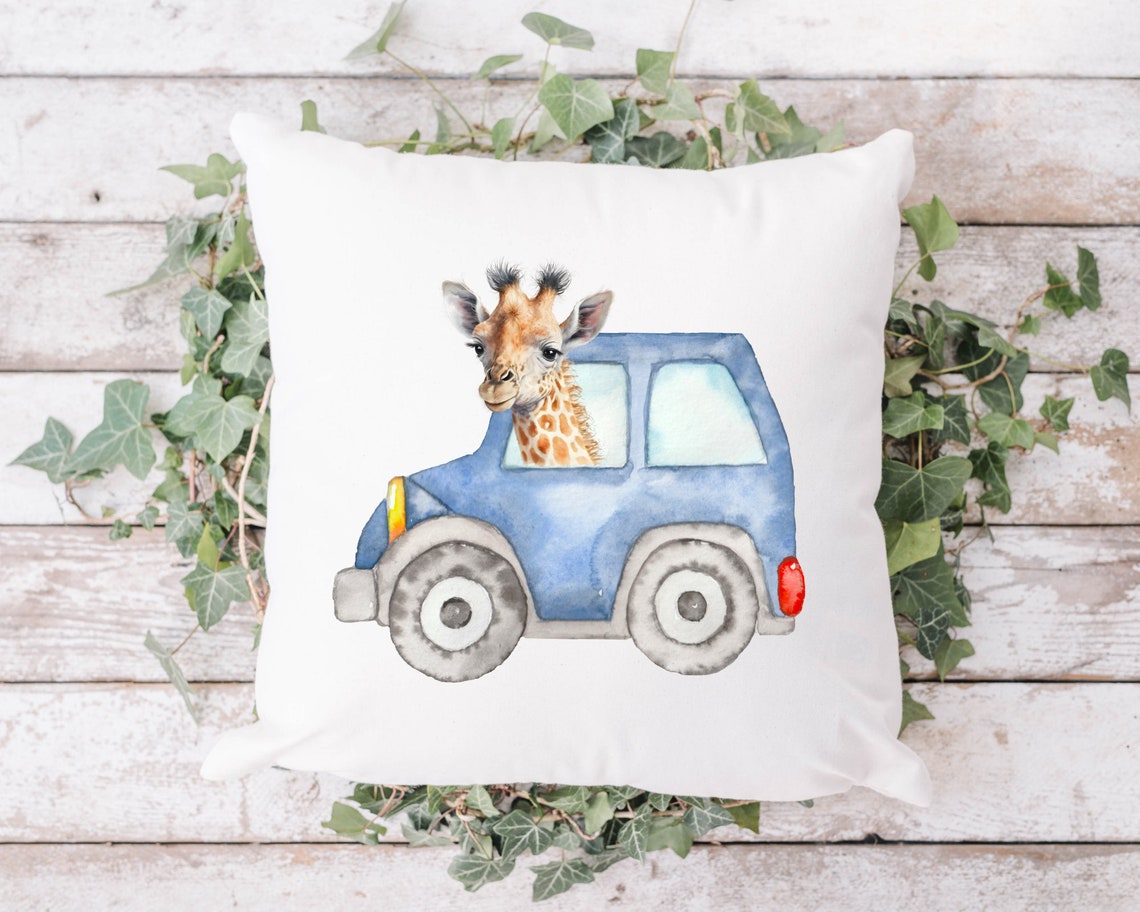 Jungle Animal Giraffe in Car PNG, Baby Jungle Animals Clipart for ...