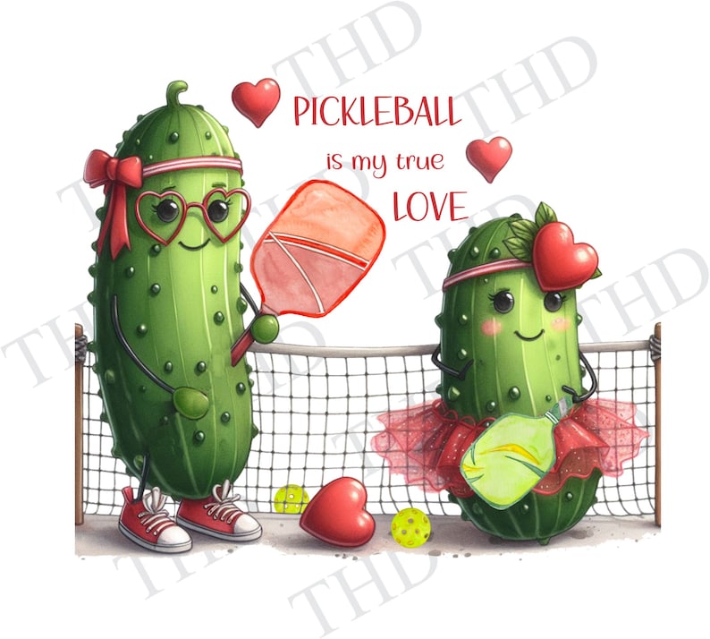 Valentine Pickleball Love, PNG/JPG, Clipart for Sublimation/heat Press ...