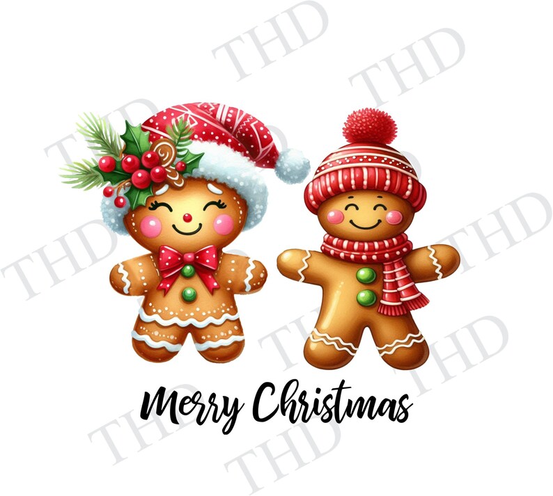Christmas Gingerbread Kids Downloadable Image, PNG, Clipart for ...