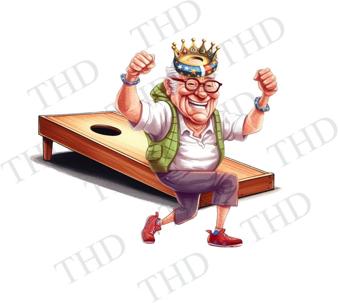 Funny Cornhole, Cornhole King PNG, Clipart for Sublimation/heat Press ...