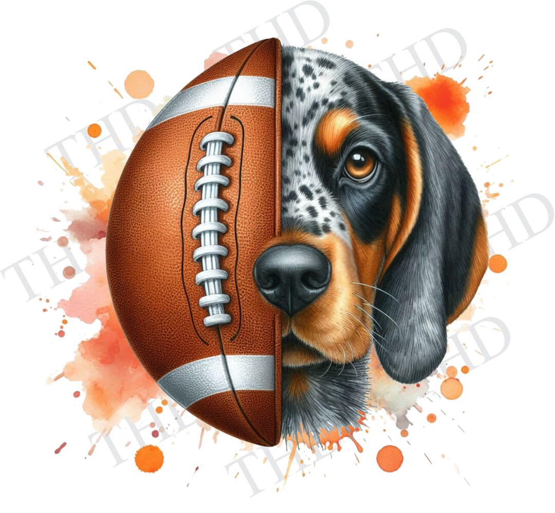 Football Blue Tick Hound, Football Tailgate Decor, Football Season ...