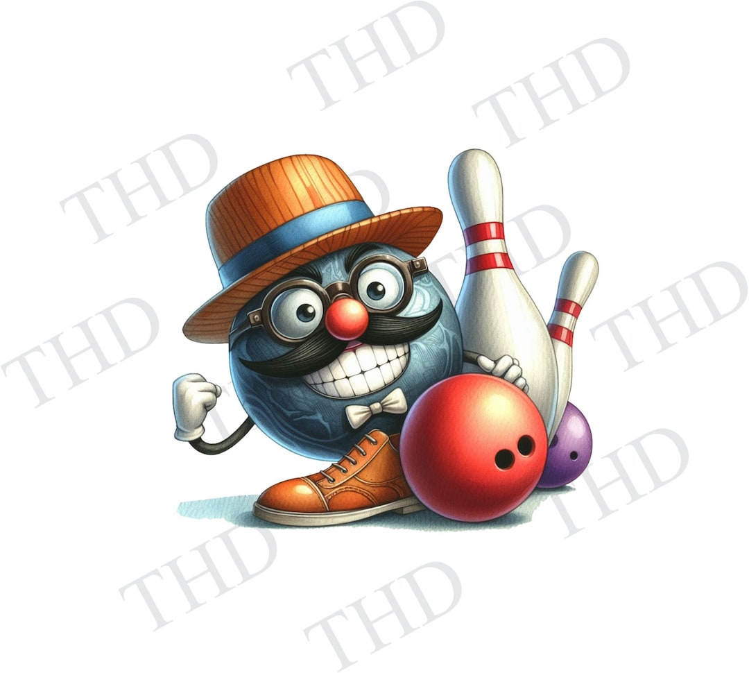 Funny Bowling, Bowling Ball PNG, Clipart for Sublimation/heat Press - Etsy