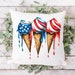 Patriotic Ice Cream Red White and Blue Clipart / PNG Image - Etsy