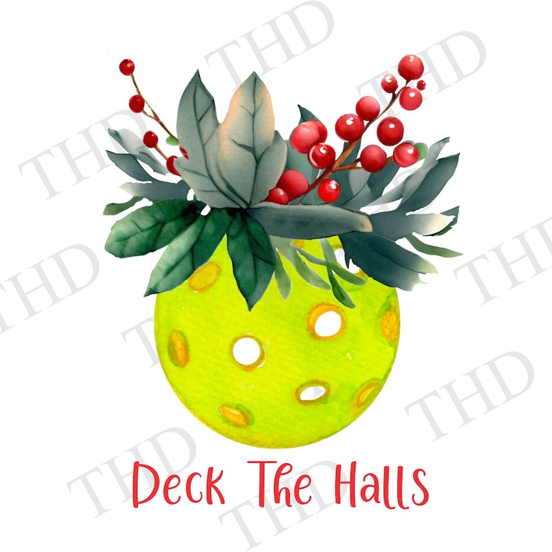 Pickleball Clipart Christmas - Etsy