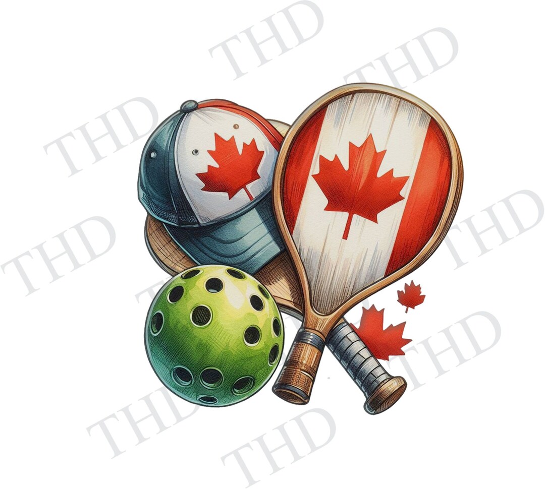 Canadian Pickleball Clipart JPG/PNG Image - Etsy