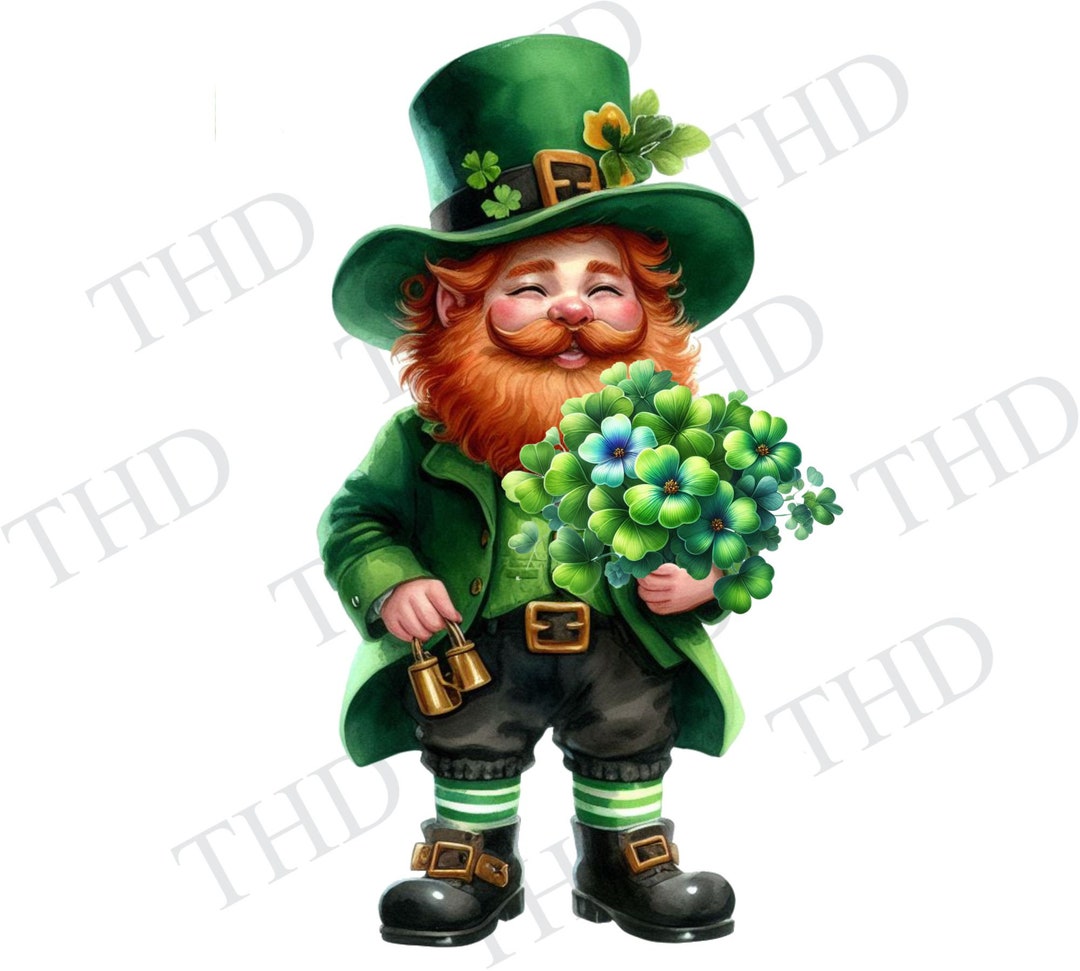 St. Patrick's Day Leprechaun Png/clipart/graphic/design - Etsy