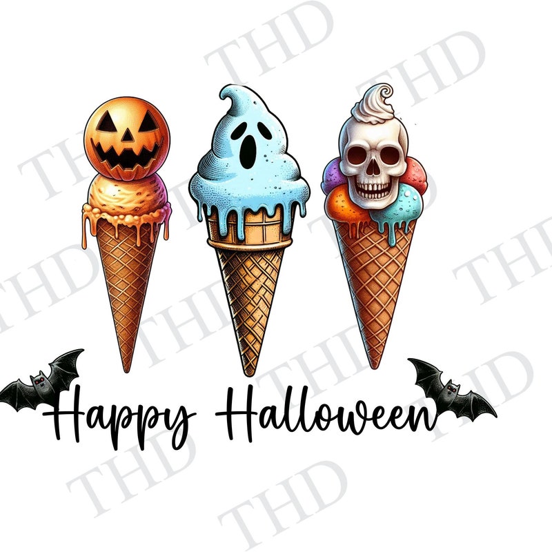 Halloween Ice Cream Cone - Etsy
