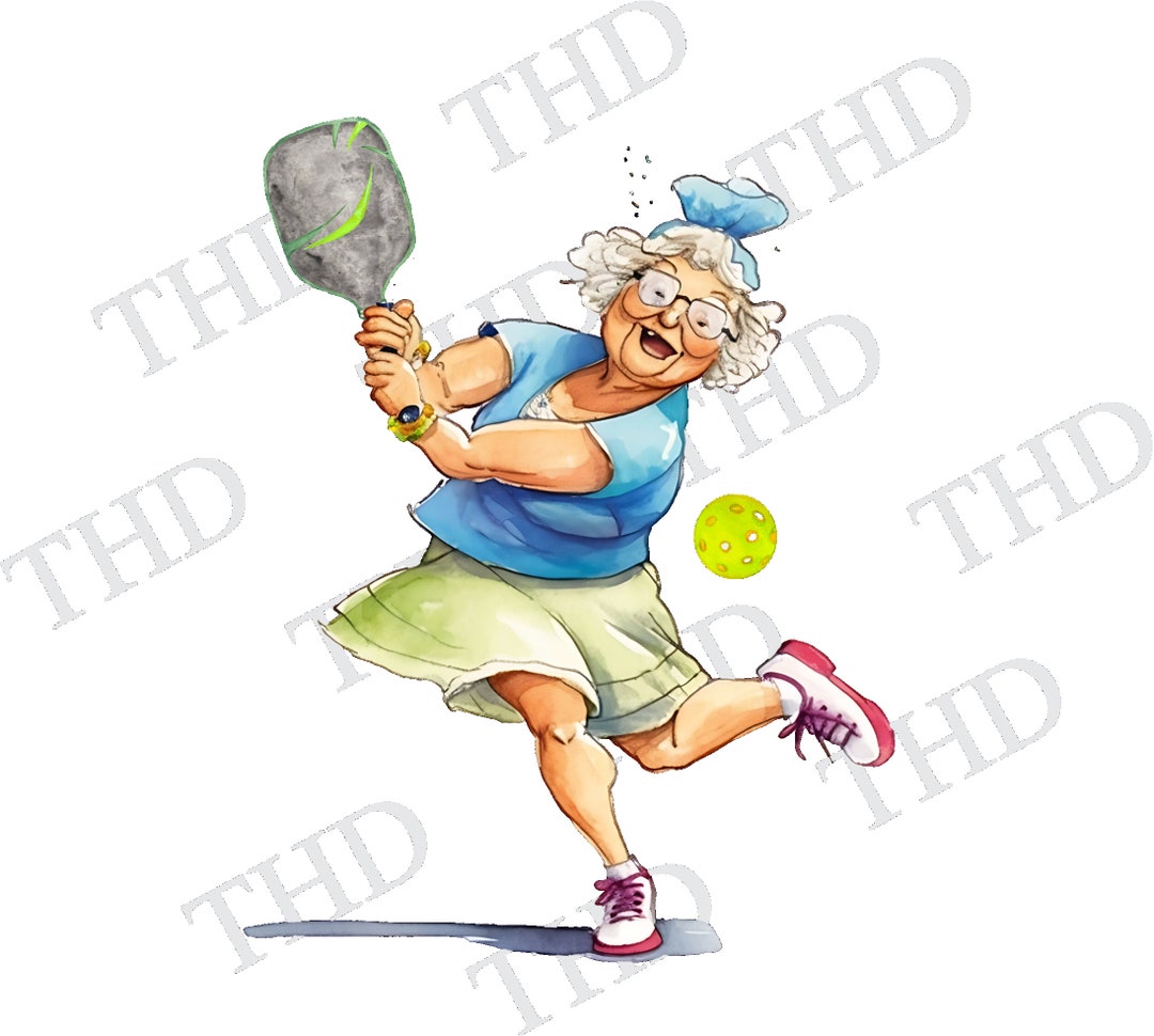 Pickleball Lady Clipart: PNG/JPG Digital Download - Etsy