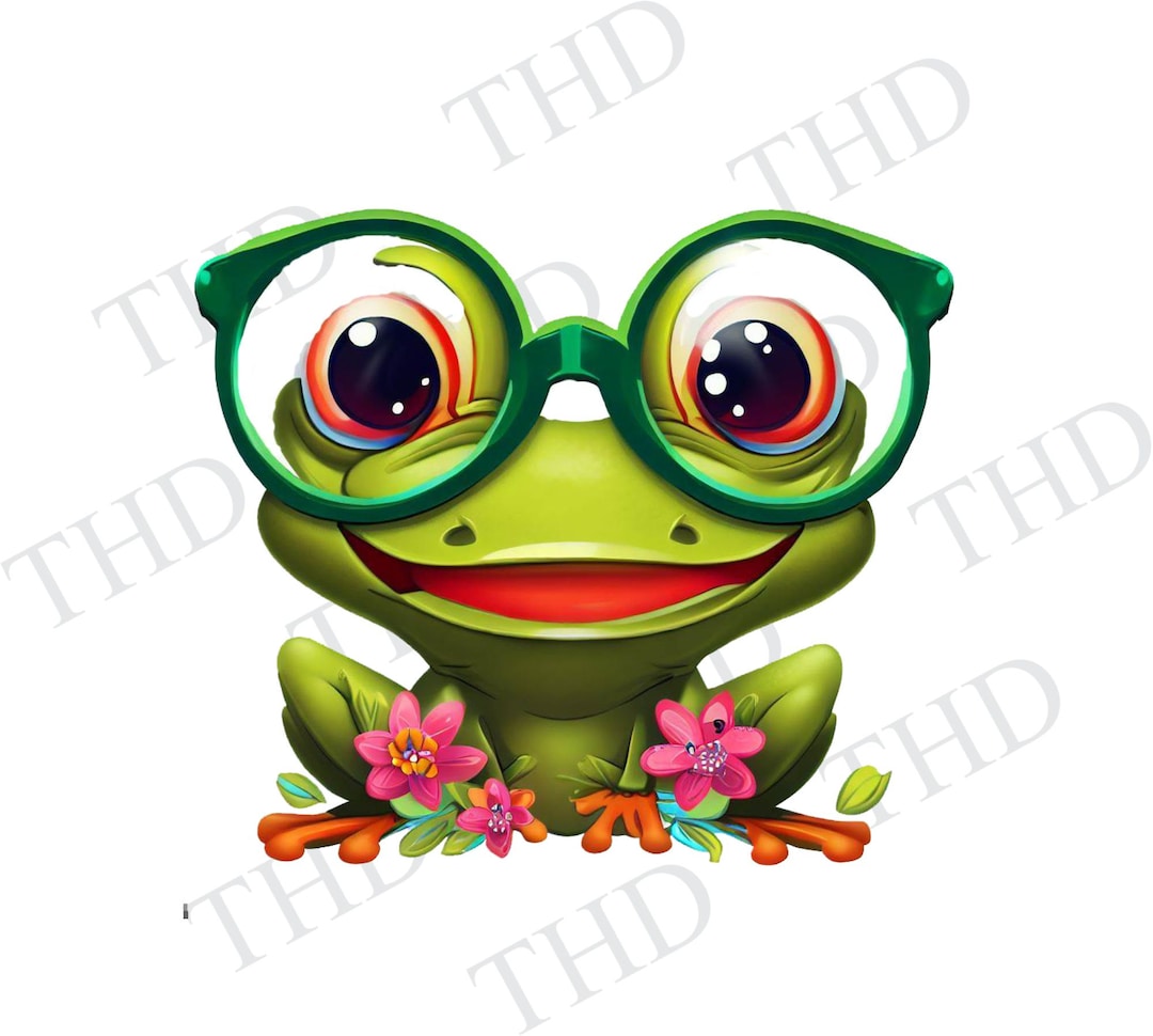 Funny Frog Clipart / PNG Image - Etsy