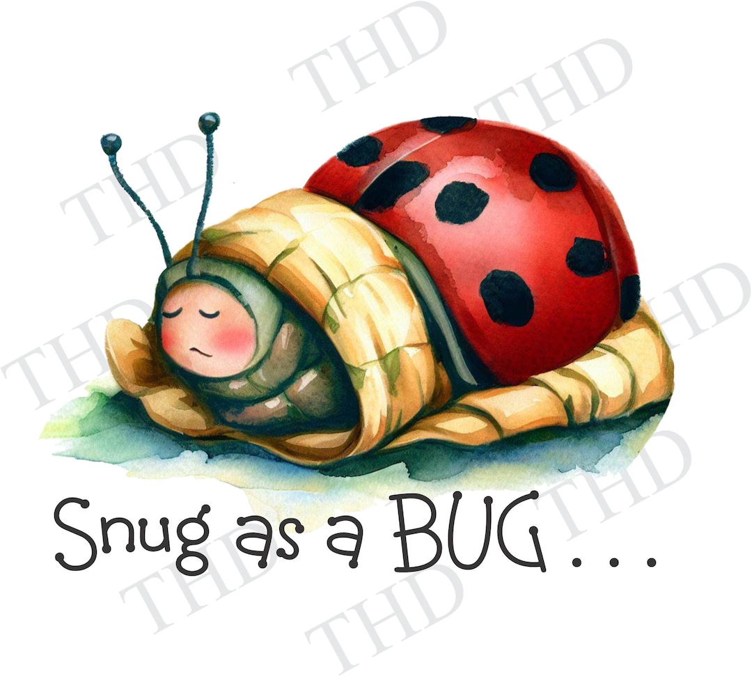 Snug as A Bug in A Rug Ladybug PNG, for Sublimation/heat Press - Etsy
