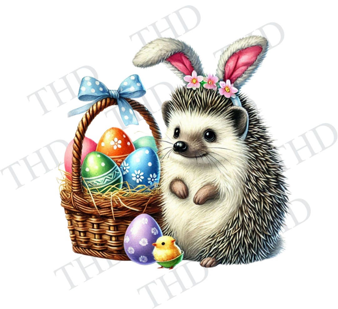 Funny Hedgehog Easter Eggs PNG/JPG Downloadable Clipart, Image for ...