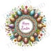 Happy Easter Mandala Wreath JPG/PNG Clipart, Downloadable Easter Image ...