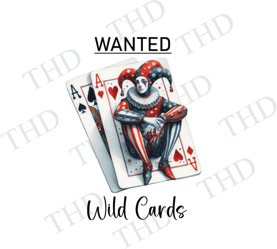 Canasta Wild Cards Print PNG, Canasta Clipart for Sublimation/heat ...