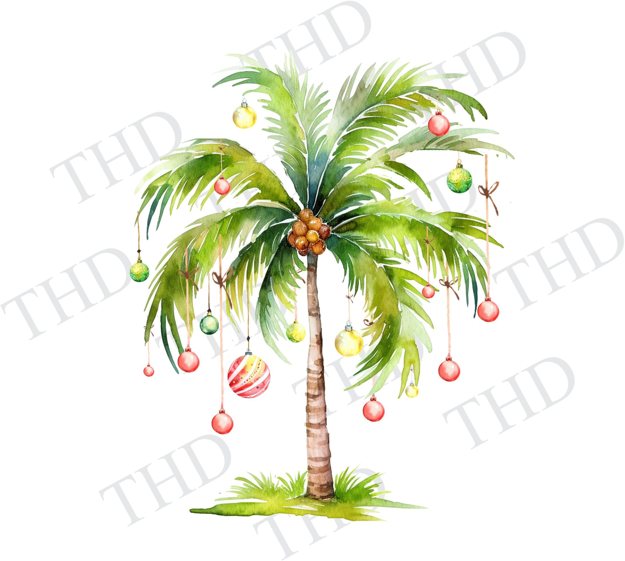 Palm Tree Christmas Clip Art