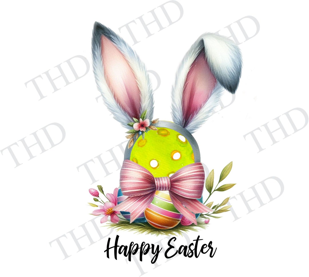 Easter Pickleball Png/jpg/clipart, Easter Decor, Easter Image for ...