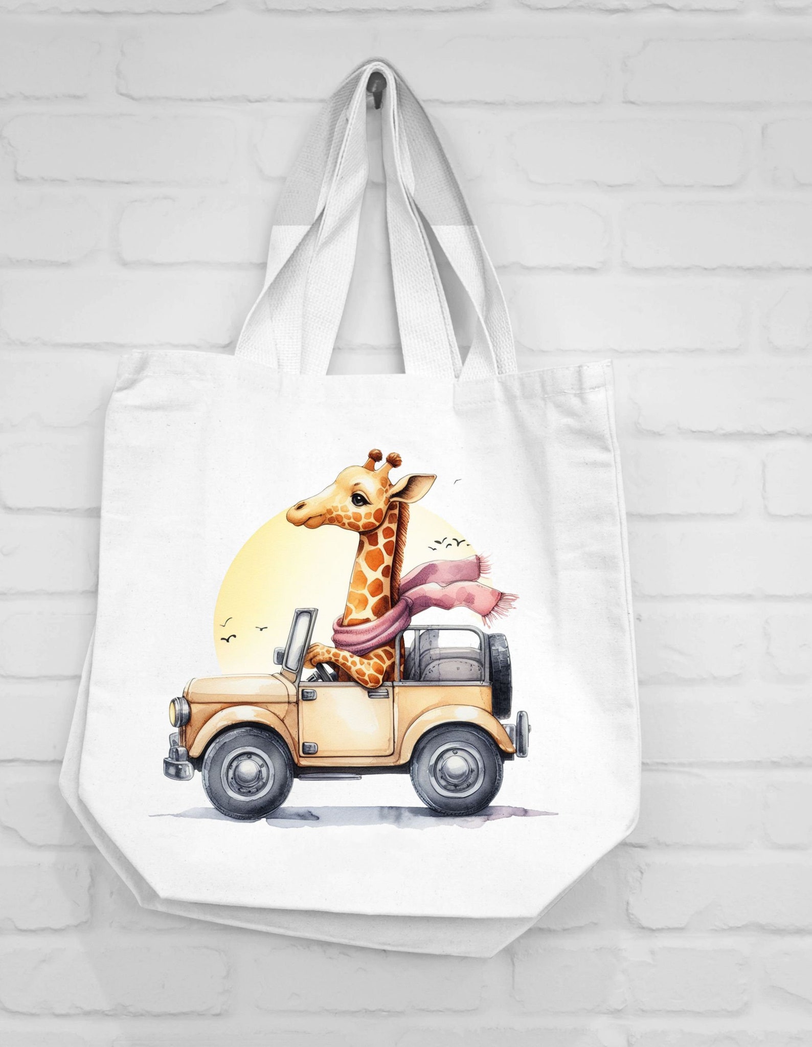 Jungle Animal Giraffe Driving Car PNG, Baby Jungle Animals Clipart for ...