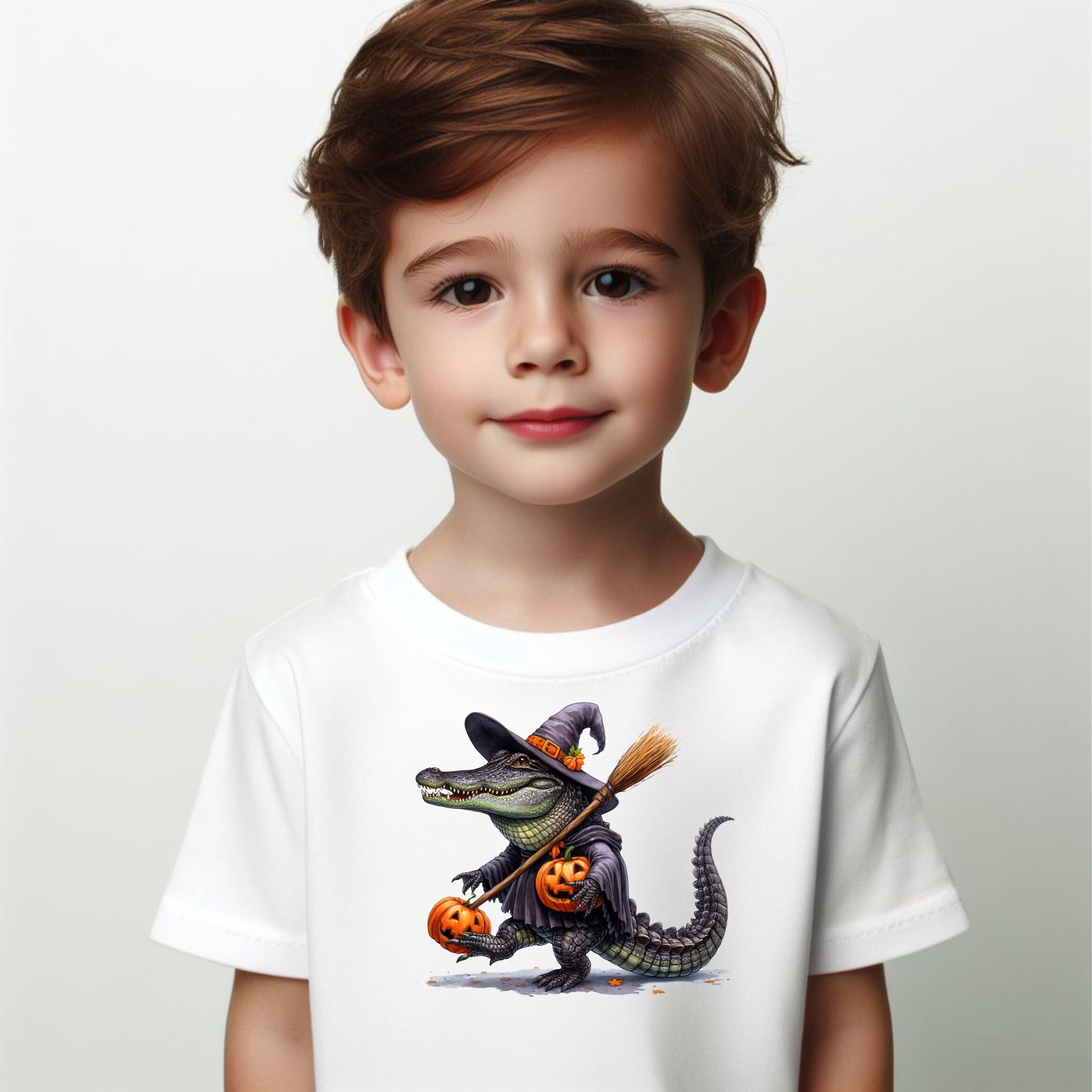 Halloween Alligator Witch Clipart: Football Fan Design (digital ...
