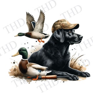 Hunting Dog, Duck Hunting Png/clipart - Etsy