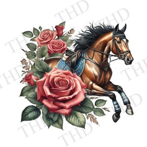 Horse Derby Run for the Roses Jpg/png/clipart - Etsy