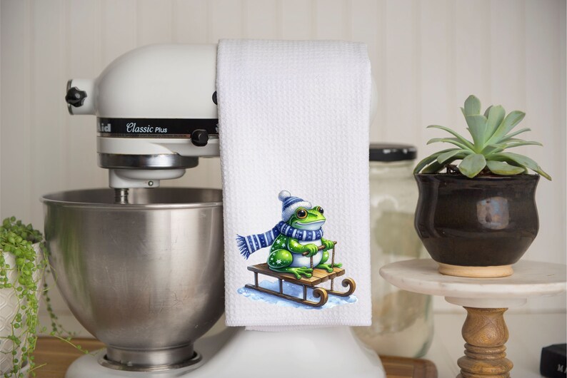 Hanukkah Sledding Frog Downloadable PNG, Clipart for Sublimation/heat ...