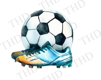 Soccer Ball Digital Art, Football Digital Art, Instant Digital Download ...