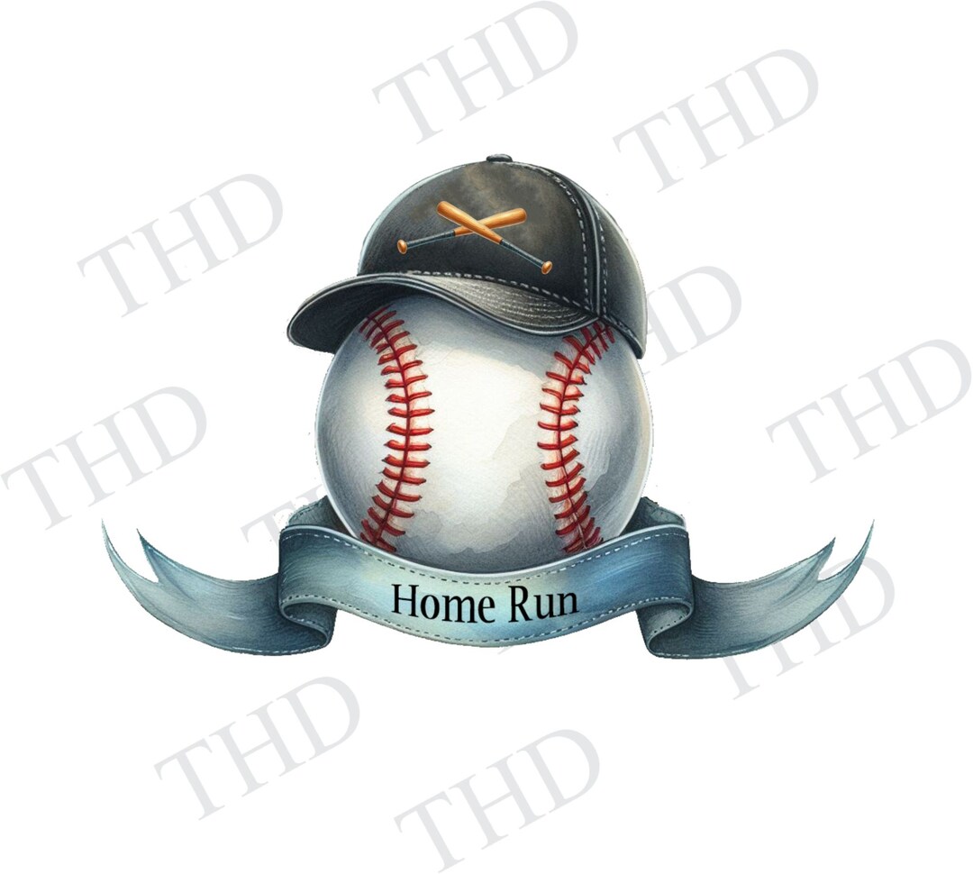 Funny Baseball Clipart, Home Run JPG/PNG Image - Etsy