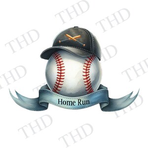Funny Baseball Clipart, Home Run JPG/PNG Image - Etsy