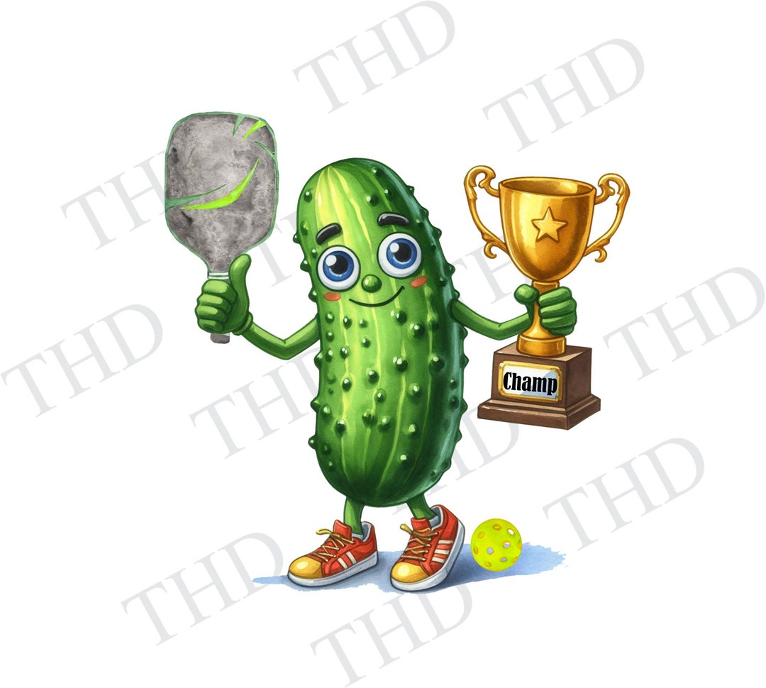 Pickleball Champ Clipart JPG/PNG Image - Etsy