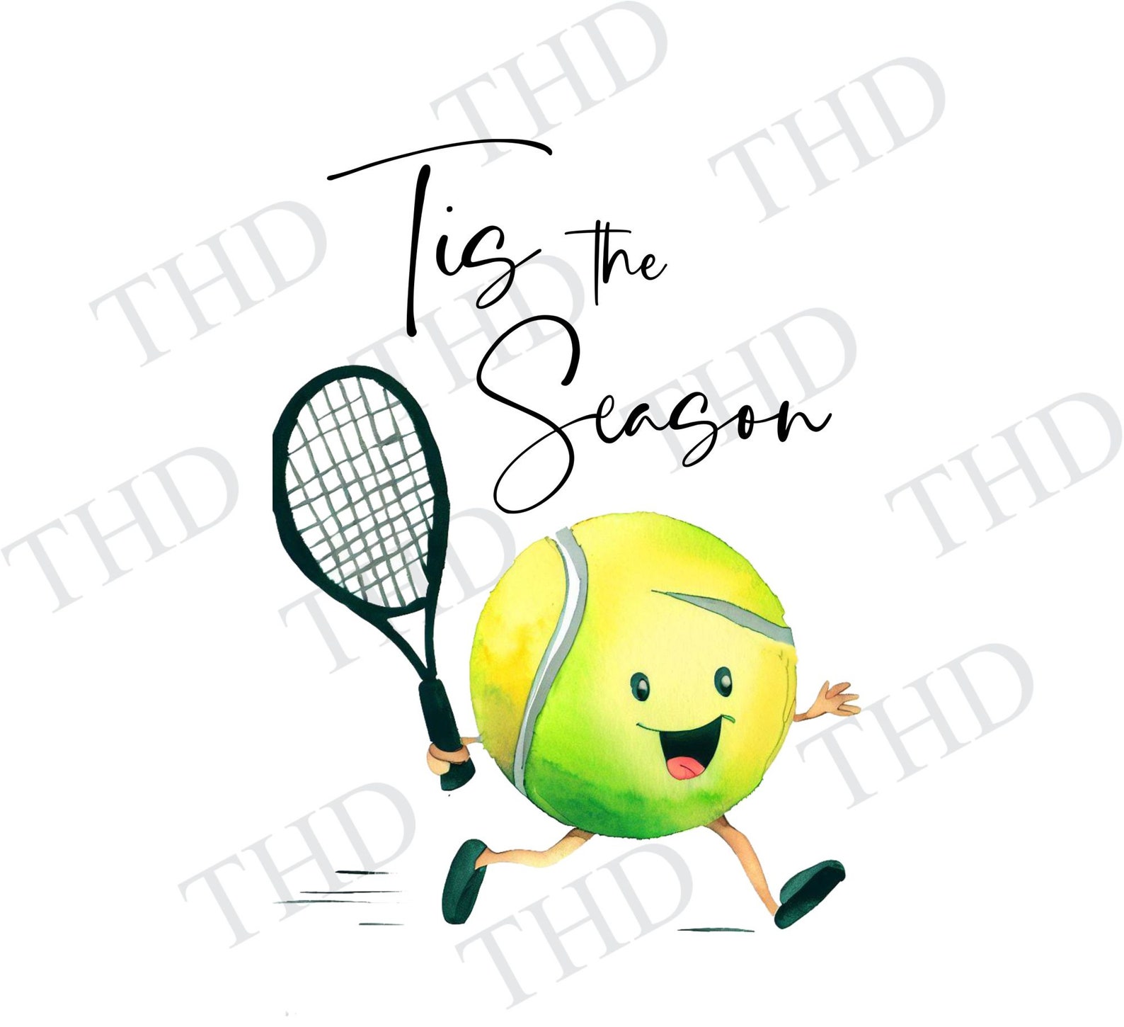 Funny Tennis Ball Clipart Png Image Etsy