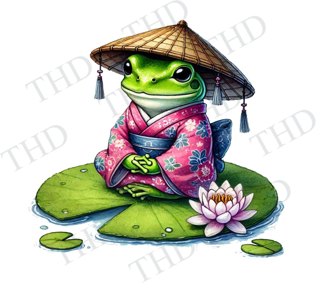 Japanese Frog Downloadable Image, Clipart JPG / PNG Image for ...