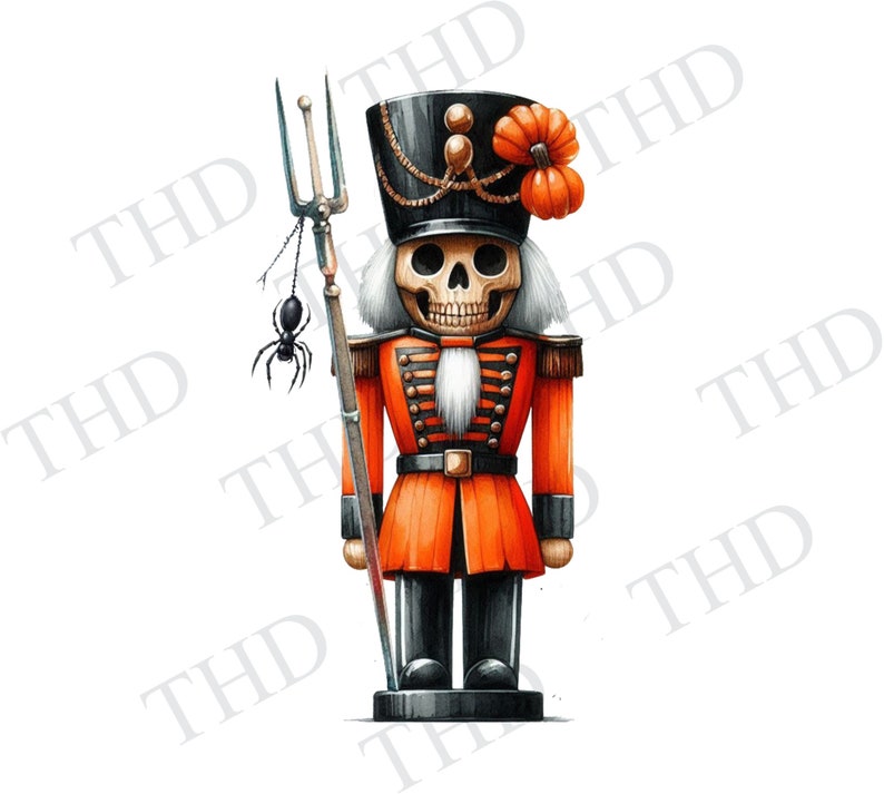 Halloween Skeleton Nutcracker/ Halloween Decor/ Clipart /JPG/ PNG Image ...