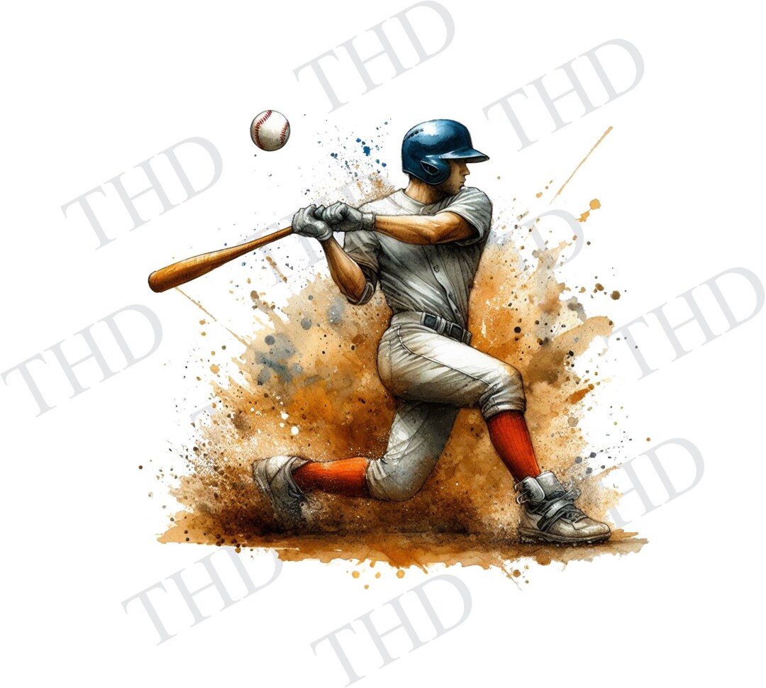 Baseball Playerclipart/ JPG/PNG Image - Etsy
