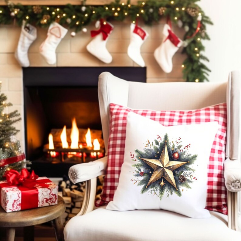 Christmas Star PNG, Clipart for Sublimation/heat Press - Etsy