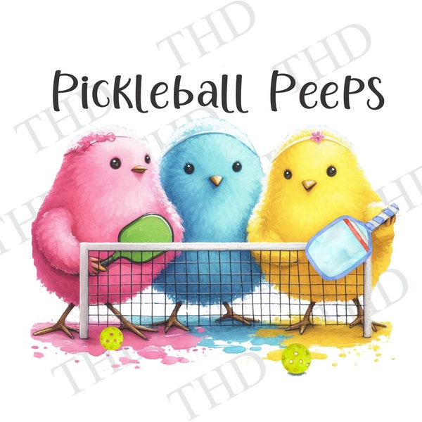 Pickleball Easter Clipart - Etsy