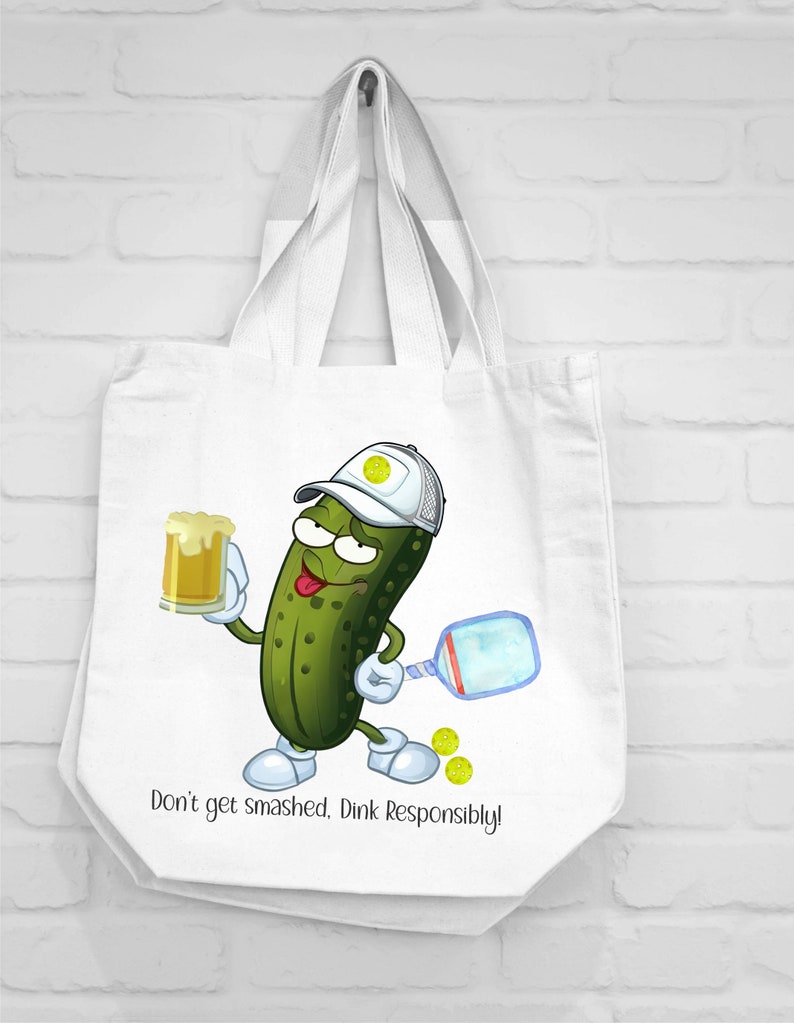Funny Beer Drinking Pickleball Pickle Image/ Pickle Ball Dink ...