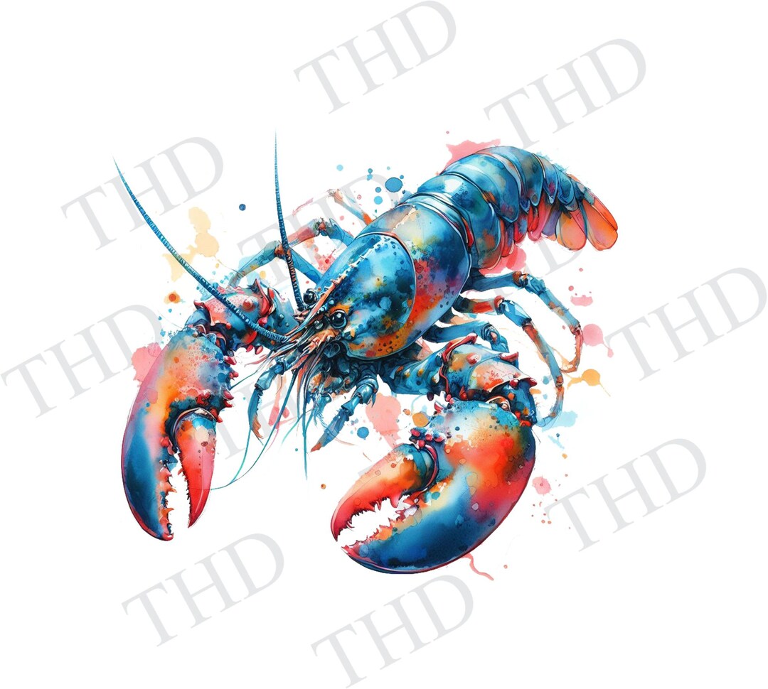 Abstract Lobster Png/clipart - Etsy