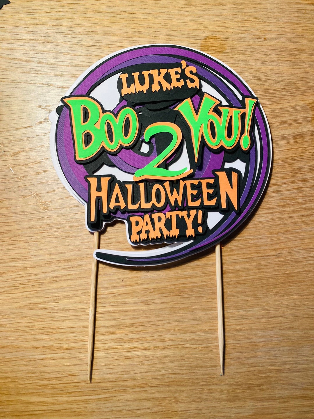 Boo 2 You Custom Cake Topper - Etsy
