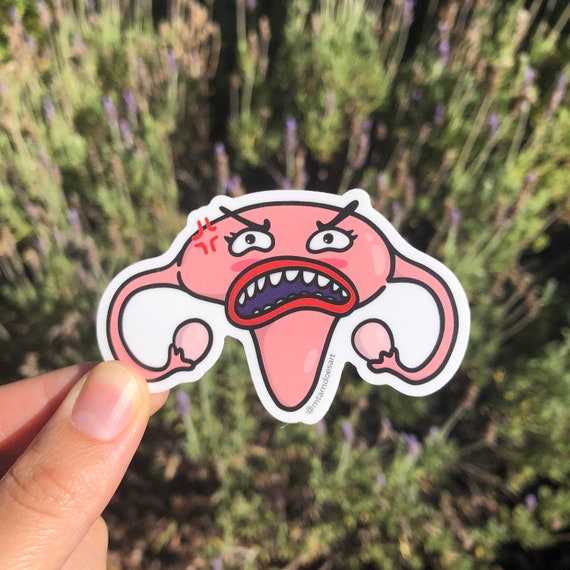 Furious Uterus Angry Raging Menstrual Feminist Strength | Etsy