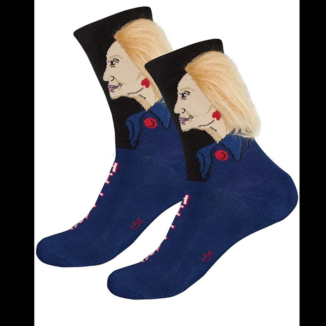 Hillary Clinton Hair Socks Gumball Poodle Adult Crew Length Socks, One ...