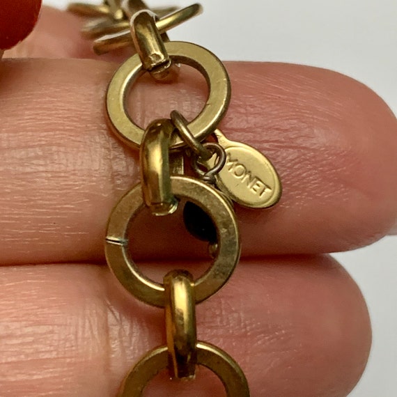 Monet 1950’s Script Monogram Series bumblebee necklac… - Gem