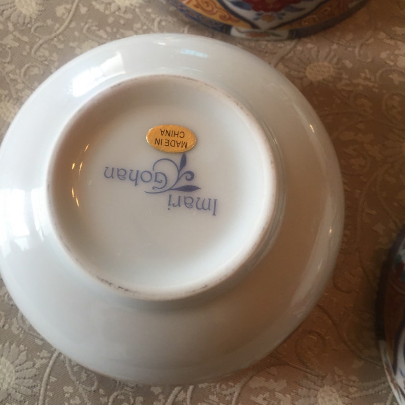 Set of 4 Imari Gohan Reds Rusts Yellows & Blues Oriental - Etsy