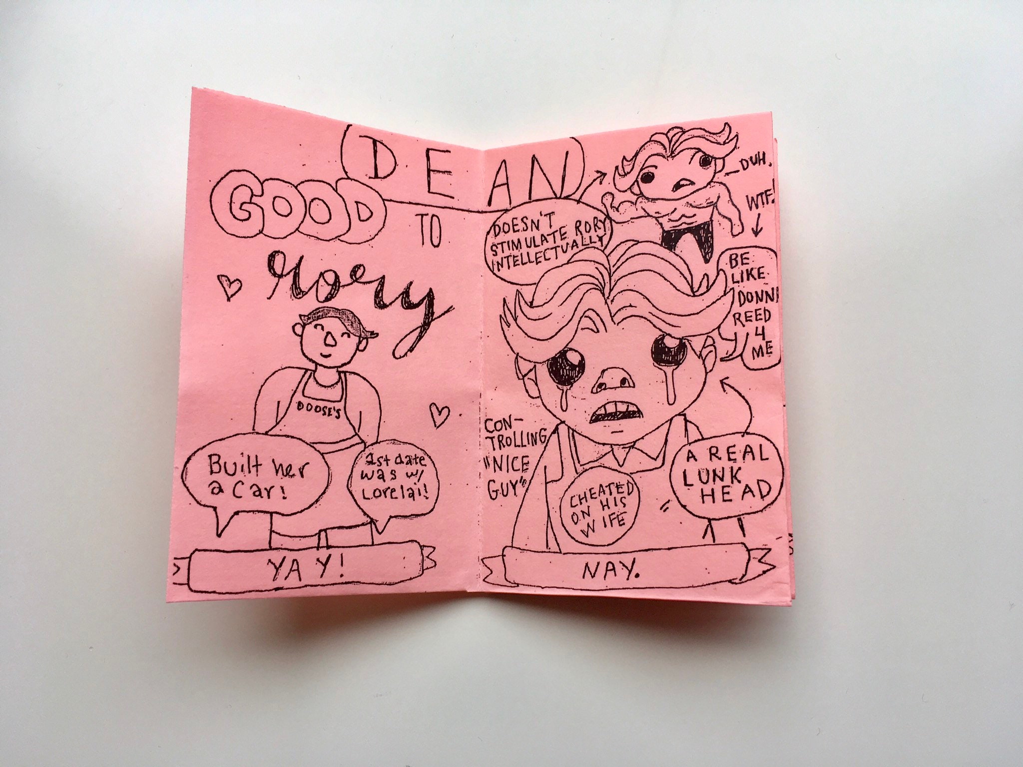 Gilmore Girls Zine: Dean Vs Jess Vs Logan - Etsy