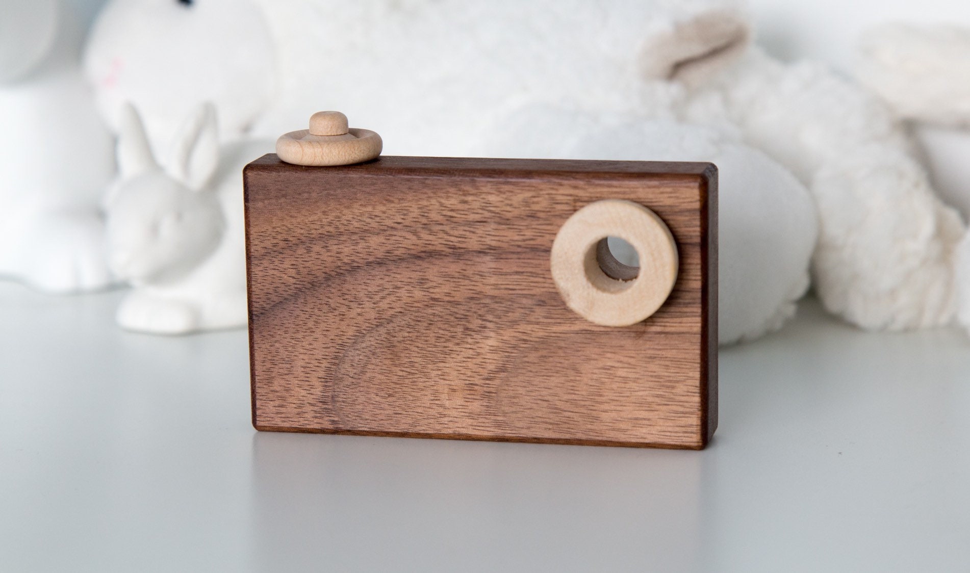 Wooden Camera - Organic Wooden Toddler Baby Toy, Baby Shower Gift ...