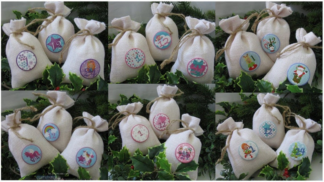Magical Advent Calendar Number Set of 24 Button Badges for - Etsy