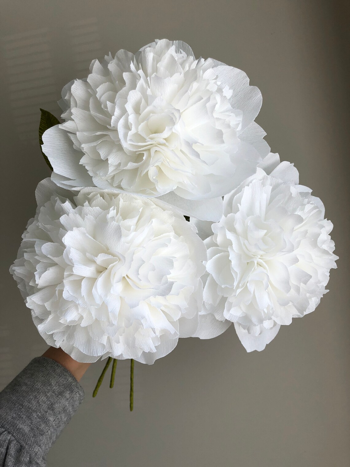 Crepe Paper Bomb Peony Paper Flowers for Home Decor or - Etsy