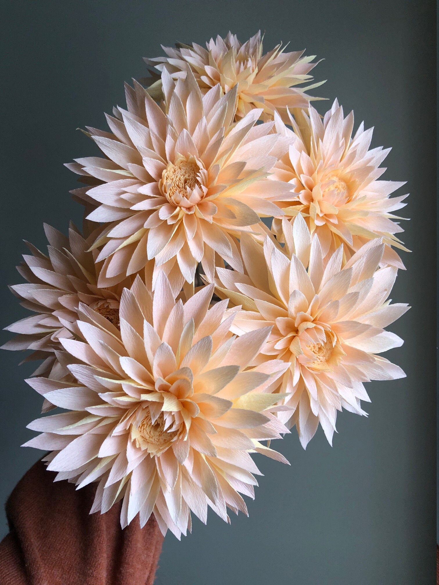 Crepe Paper Dahlia Paper Flowers for Weddings Home Decor - Etsy