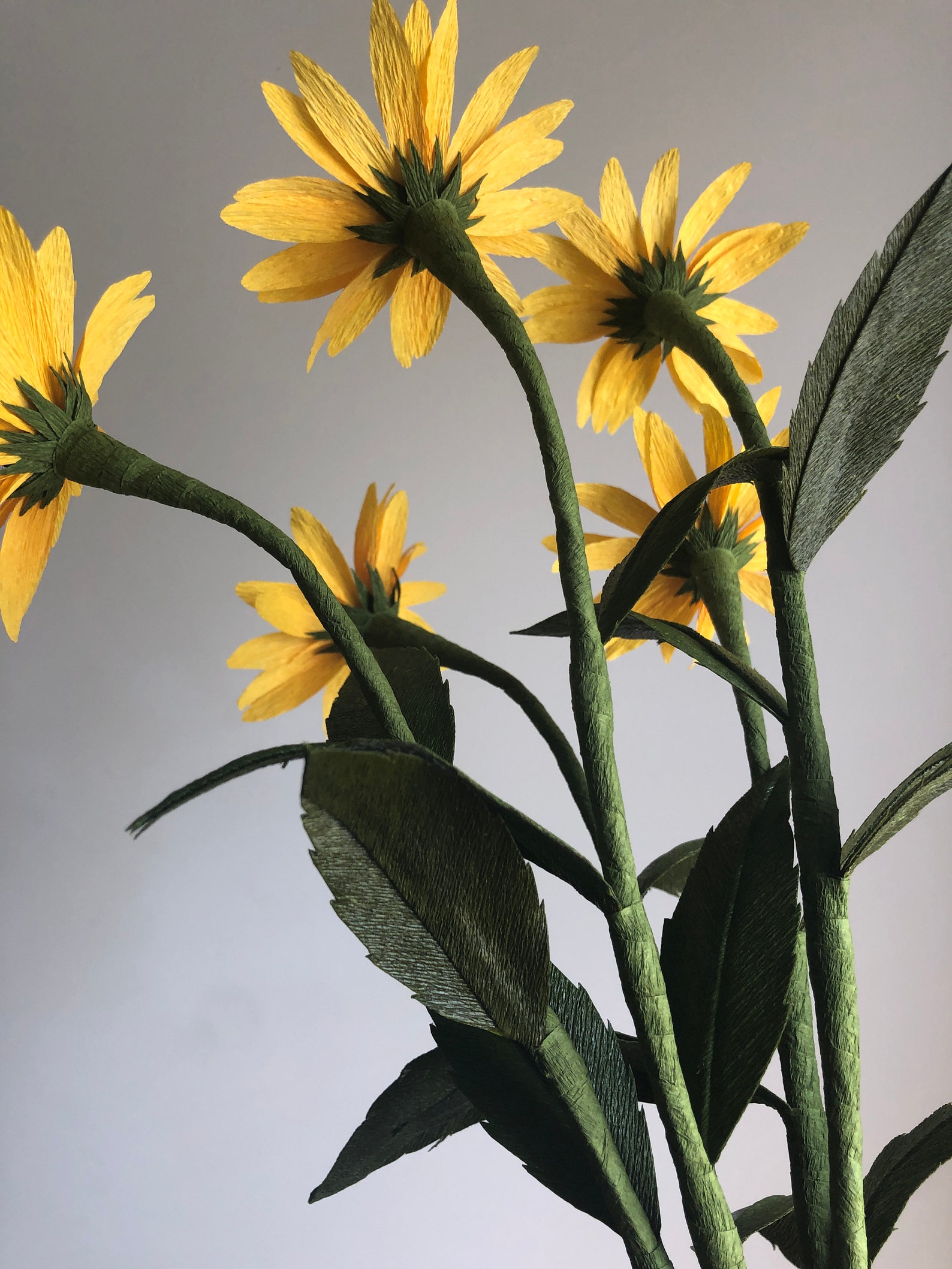 Crepe Paper Black-eyed Susan Paper Flowers for Weddings - Etsy