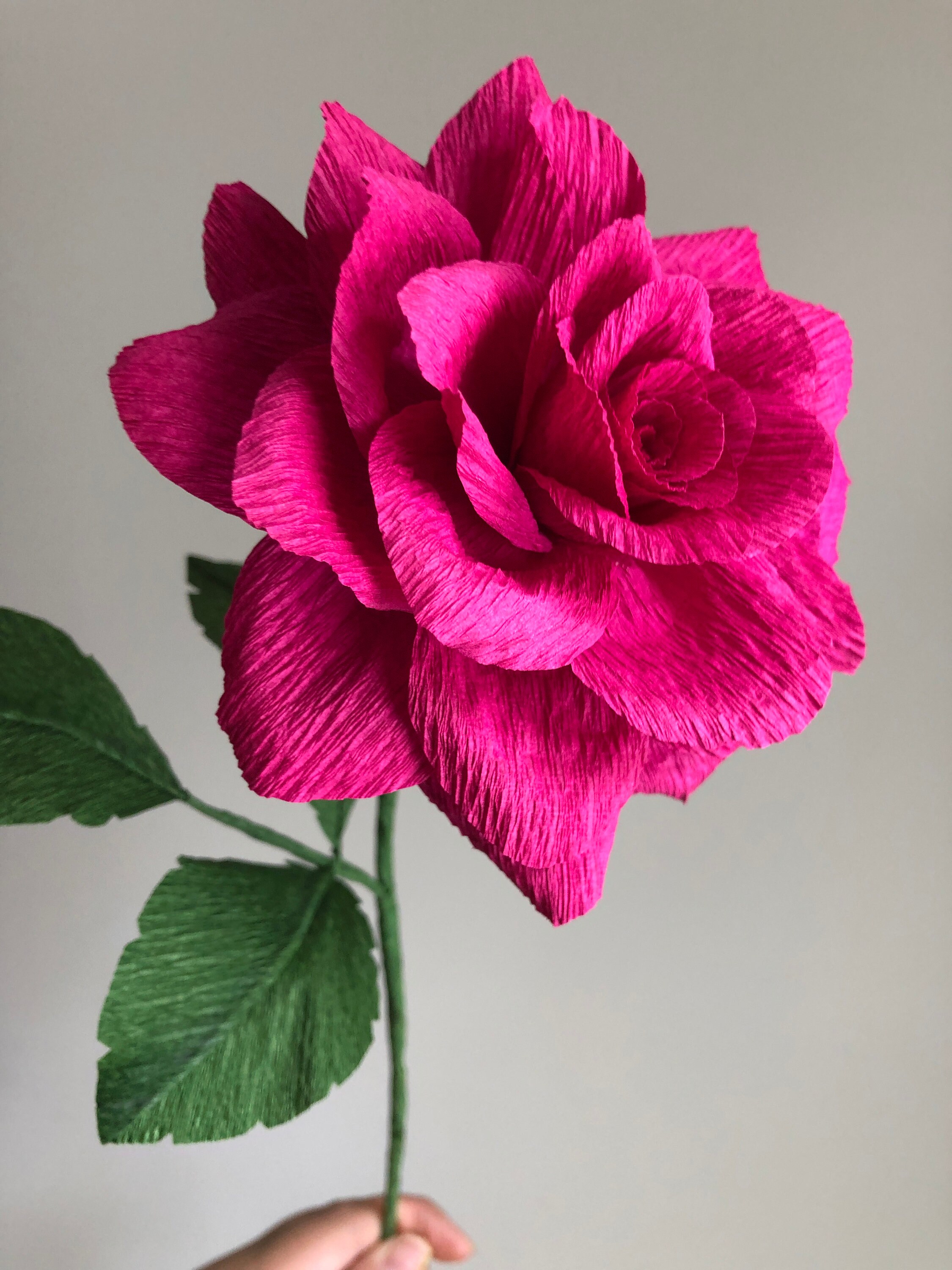 Crepe Paper Rose Paper Flowers for Home Decor or Weddings - Etsy