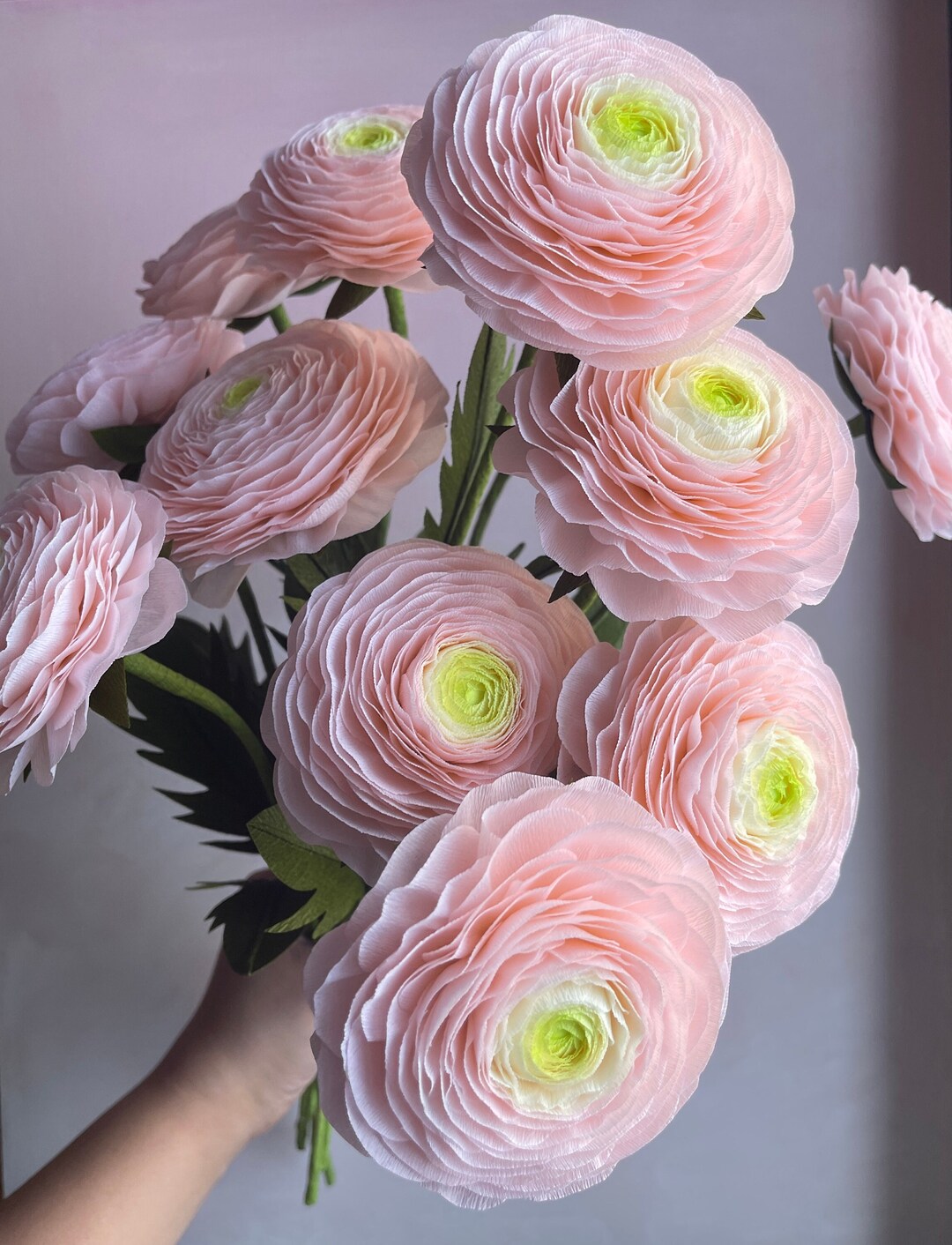 Crepe Paper Hanoi Ranunculus Paper Flowers for Home Decor - Etsy